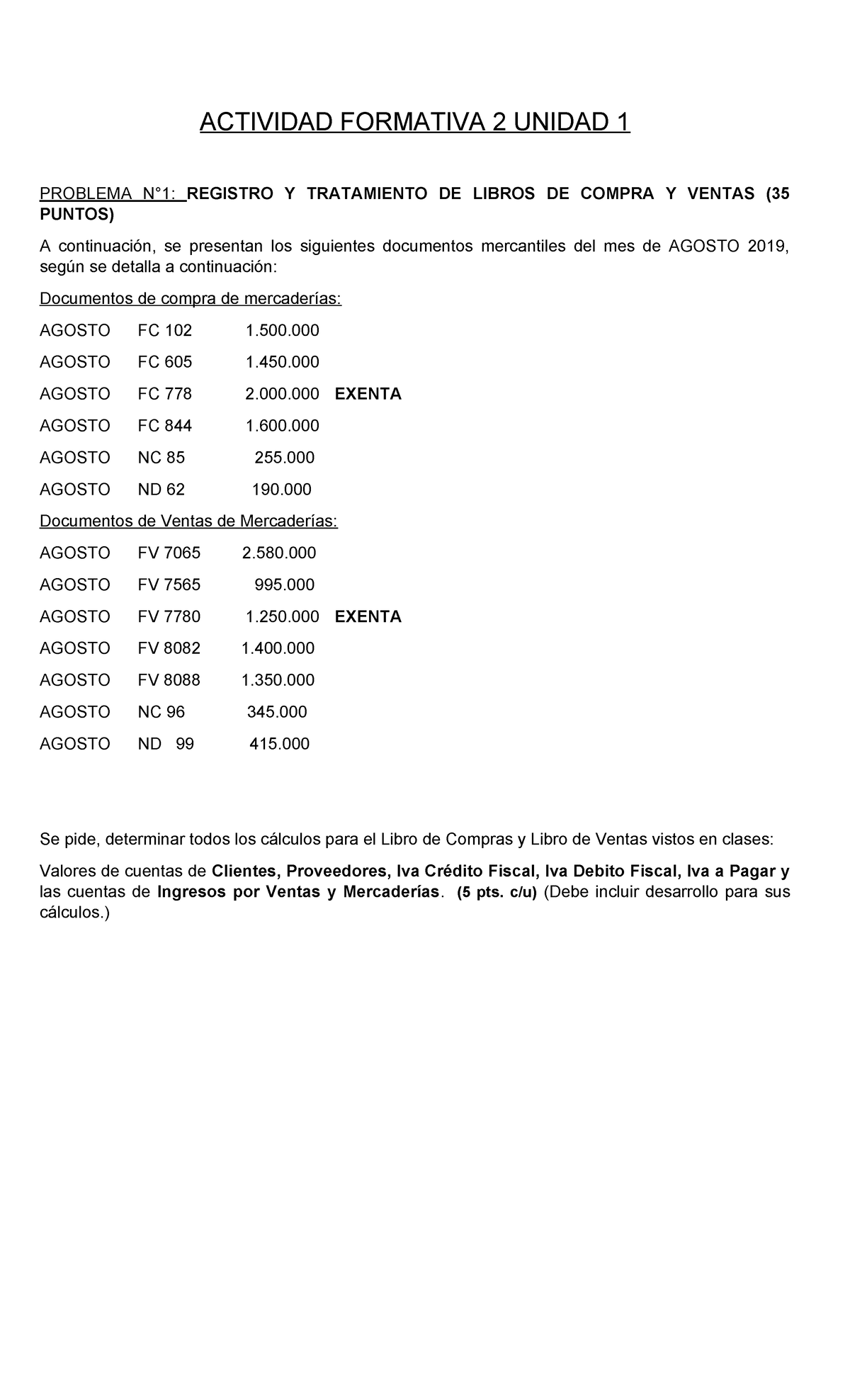Actividad Formativa 2 Unidad 1 (3) desarrollo contabilidad - ACTIVIDAD FORMATIVA 2 UNIDAD 1 ...