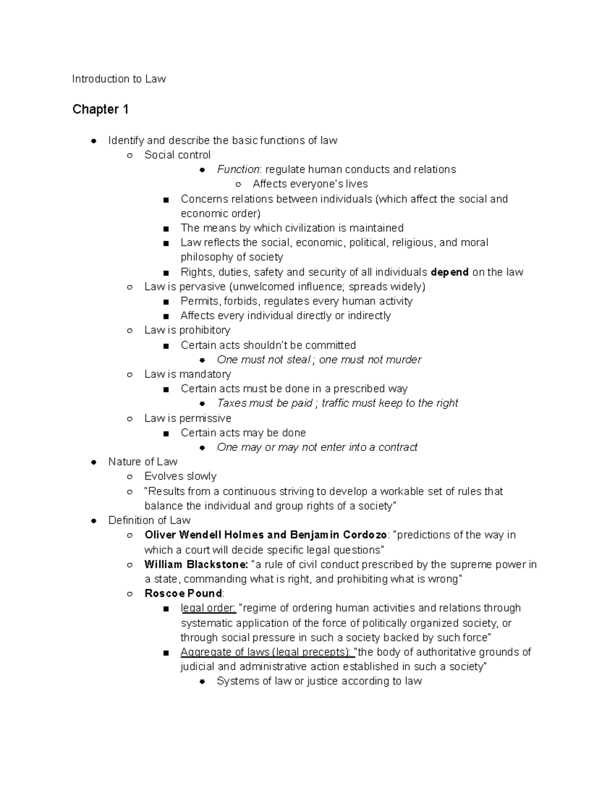 Business Law Book Notes (Business law and the regulation of business by ...