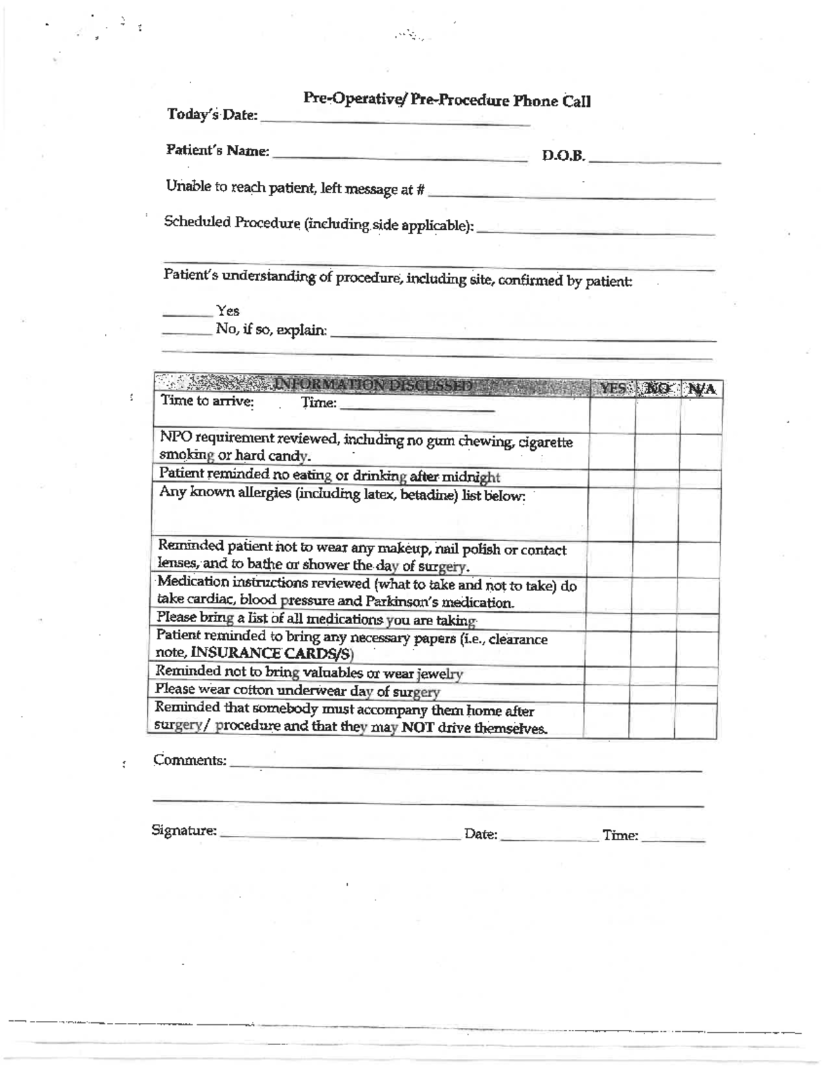 Op Papers Example - Lecture notes 2 - Pie-Operative] Pre-Procedure ...