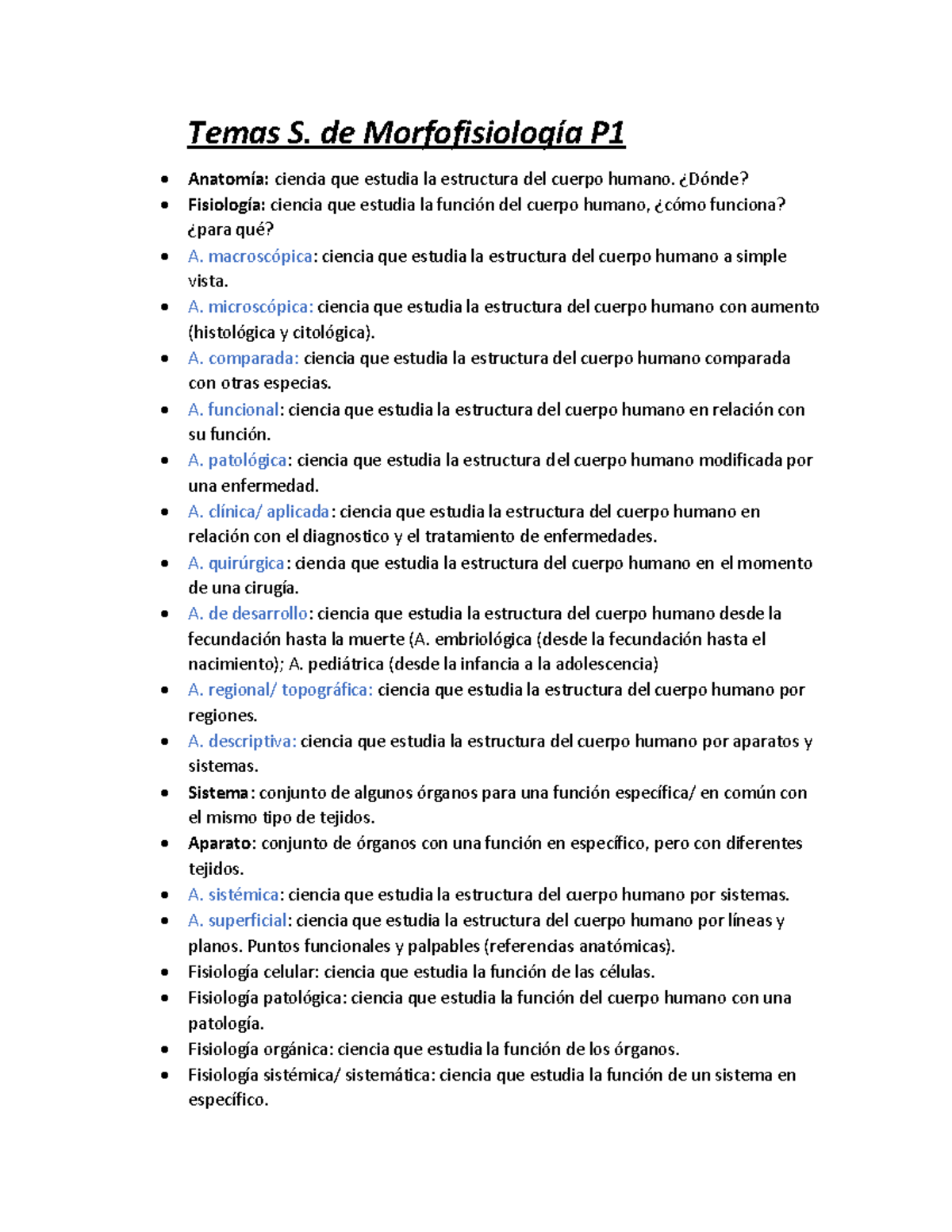 Morfo P1, P2 y P3 - Resumen del periodo escolar 2020-2021 - Temas S. de ...