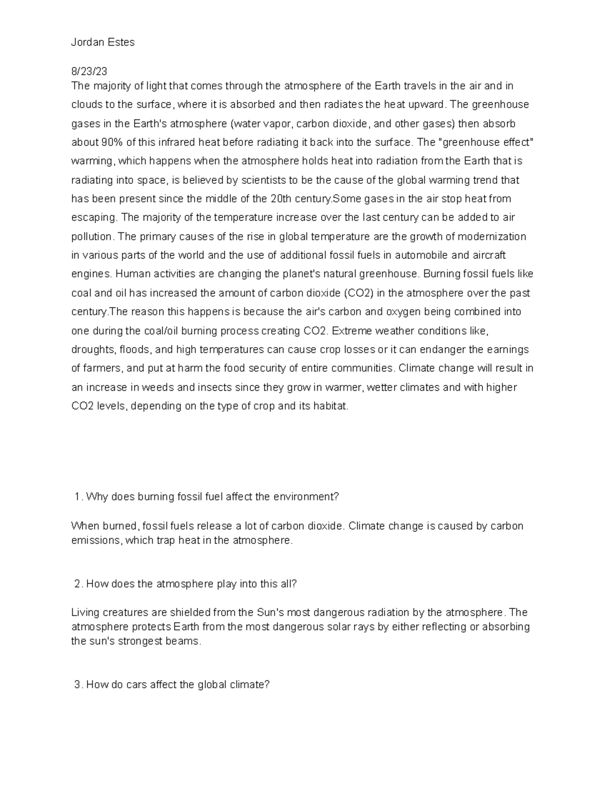 Untitled document - ..... - Jordan Estes 8/23/ The majority of light ...