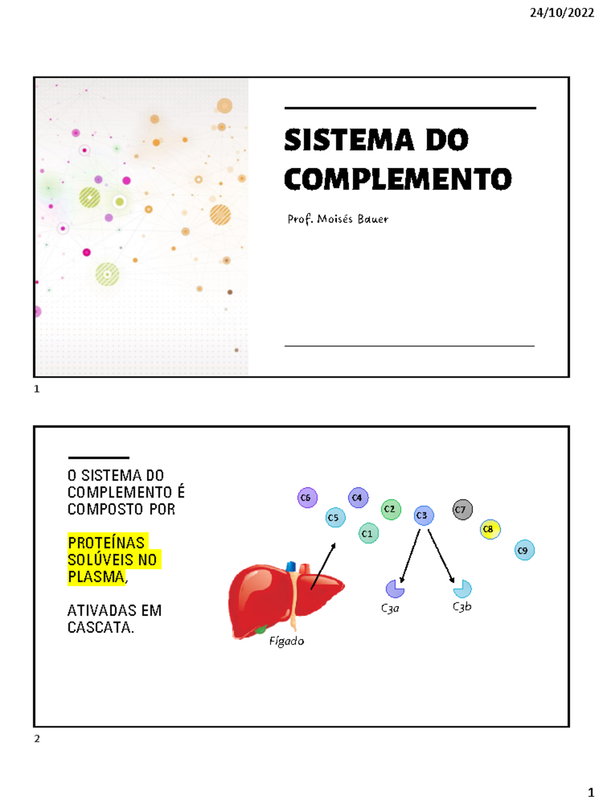Complemento - atividade para estudar para prova - SISTEMA DO ...