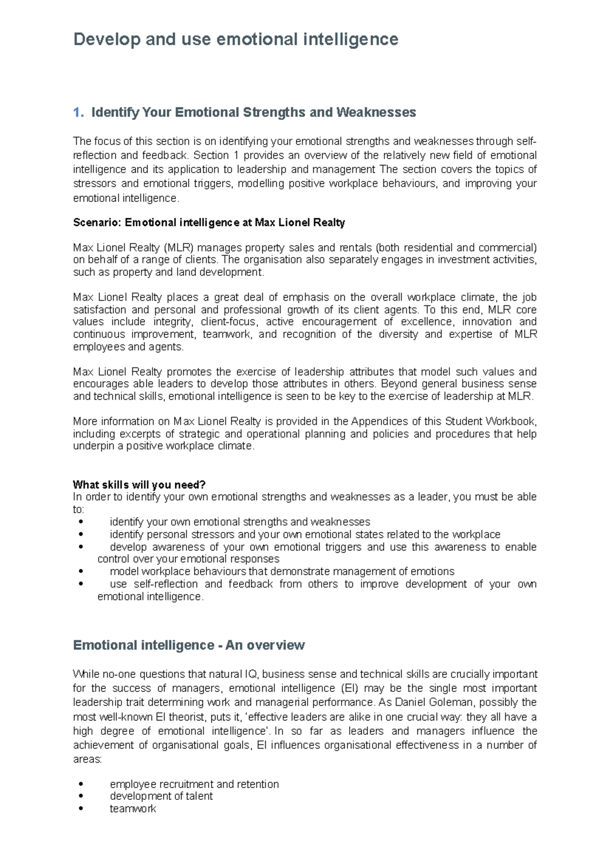 Emotional intelligence 1 - Identify Your Emotional Strengths and ...