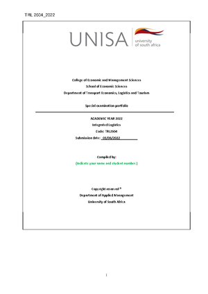 TRL2601 All Learning Units combined - LEARNING UNIT 1: CONCEPTUAL ...