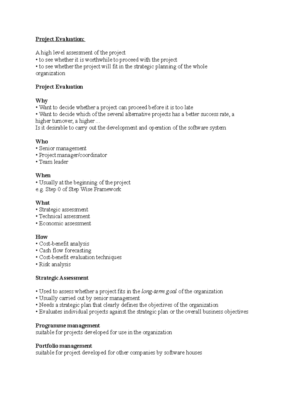 Project Evaluation And Risk Evaluation Project Evaluation A High project-evaluation-and-risk-evaluation-project-evaluation-a-high