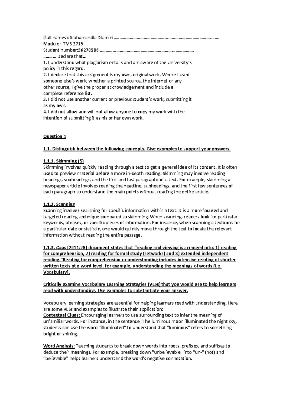 Tms 3719 ass 4 - Create 3 activities based on your lesson plan in ...