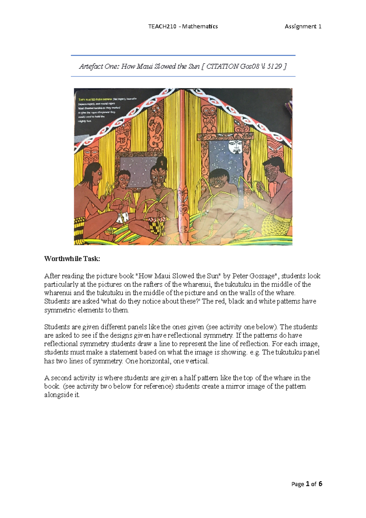 TEACH210 Assignment 1 - Worthwhile tasks in geometry and measurement ...