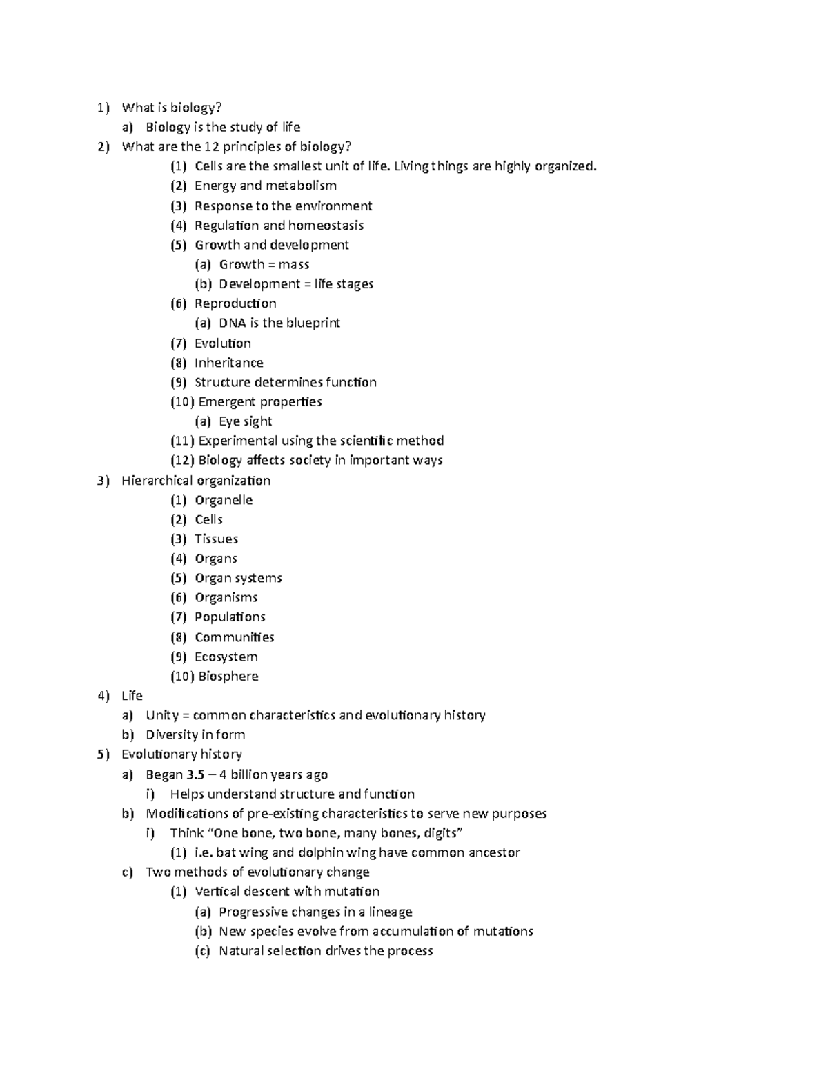 Ch 1 PPT Outline What Is Biology A Biology Is The Study Of Life