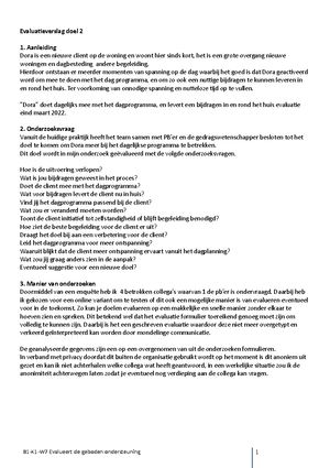 Rapportage maken - Werkmodel: rapportage maken Inhoud Observering ...