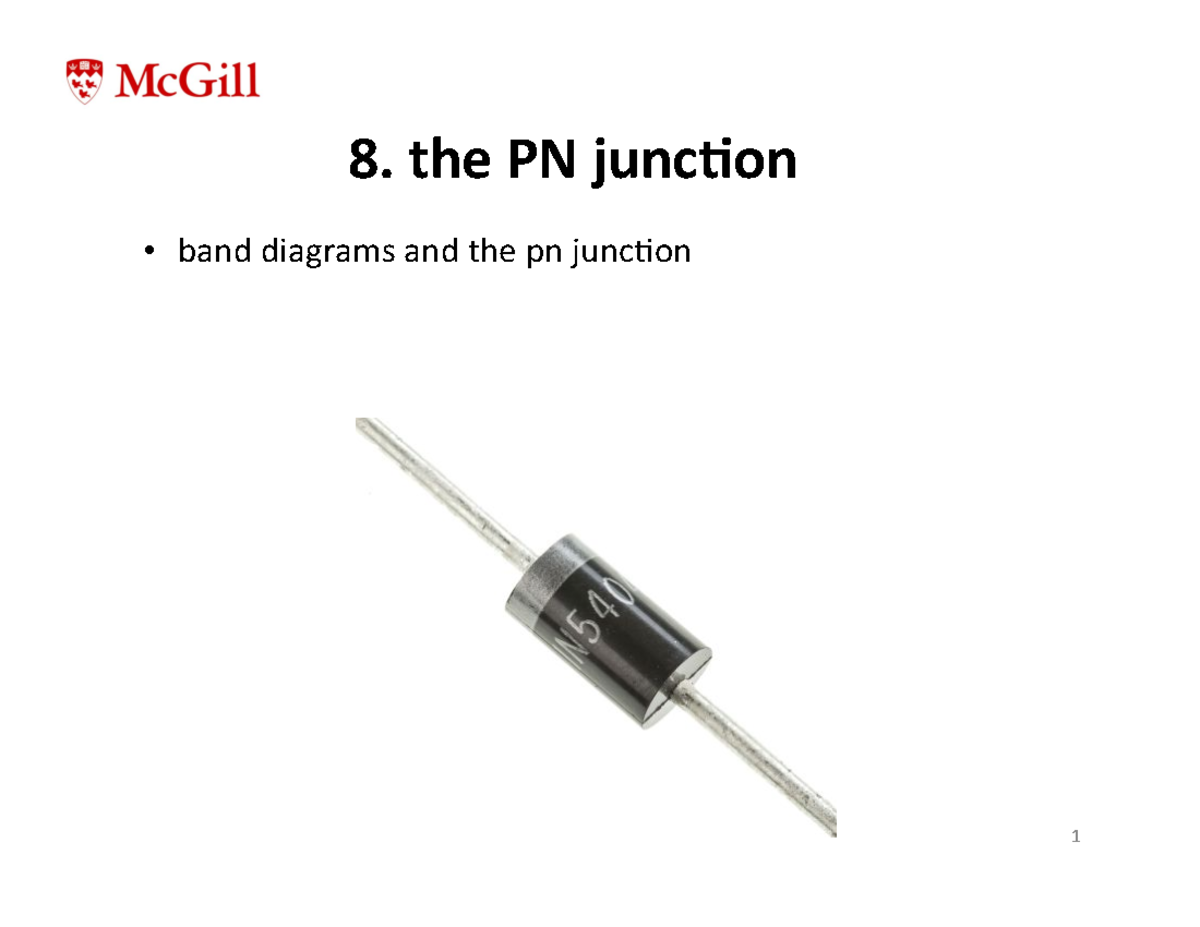 12 pn junction - 8. the PN junc-on • band diagrams and the pn junc2on ...