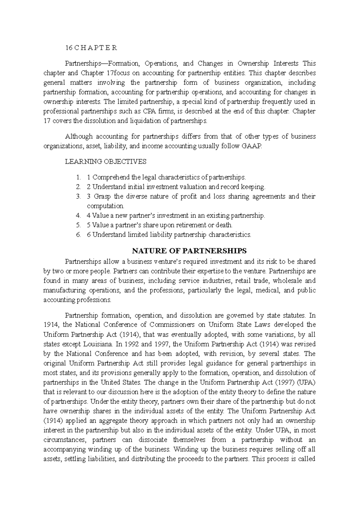 AKL1 Ch 16 Partnership in english - 16 C H A P T E R Partnerships ...