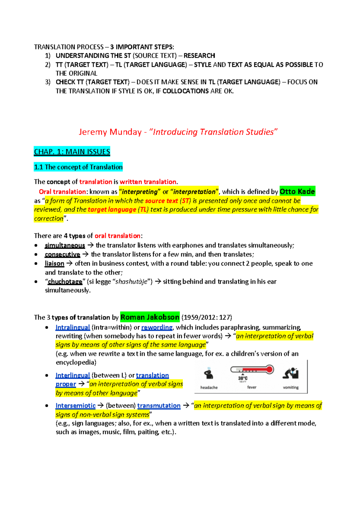 Introducing Translation Studies (J. Munday) - TRANSLATION PROCESS – 3 ...