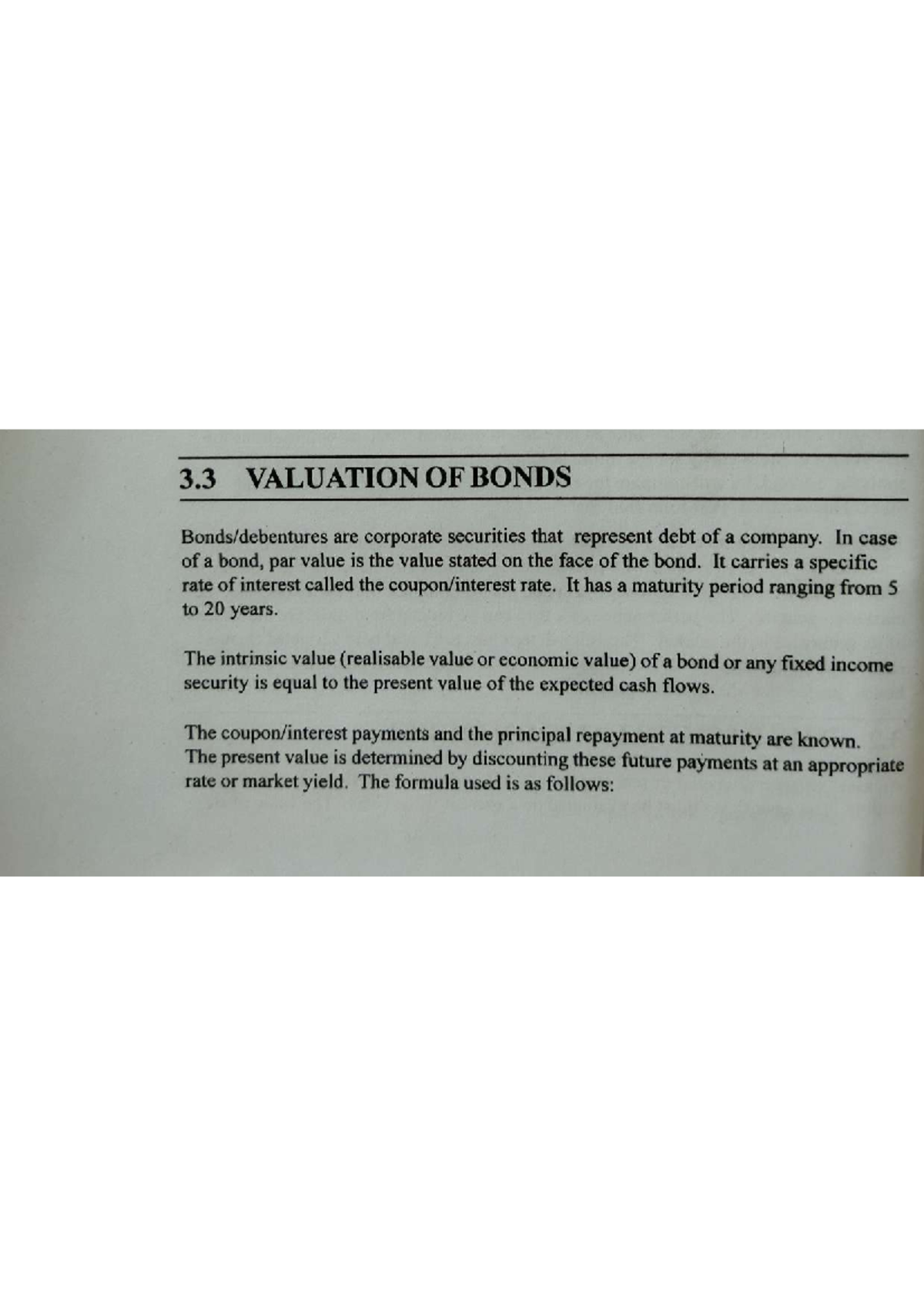 Valuation of bods - Financial Management - Studocu