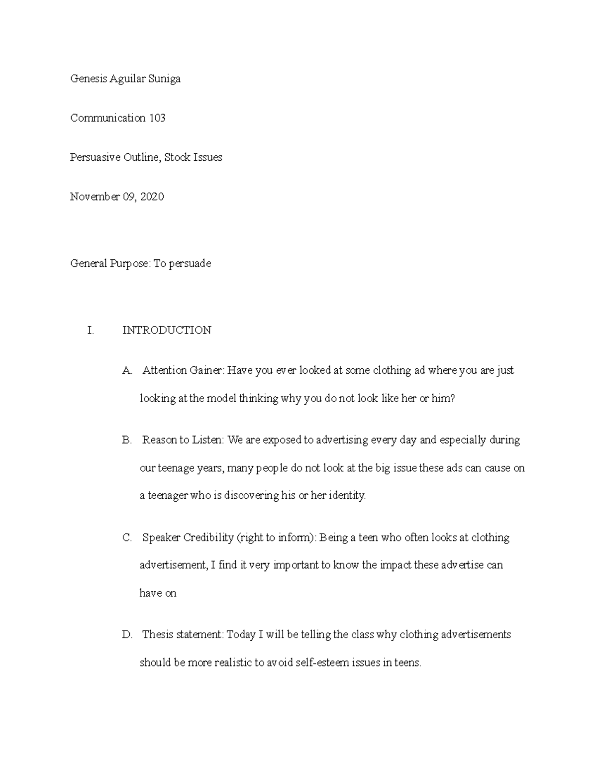 103 Persuasive Speech, Advertising - Genesis Aguilar Suniga ...