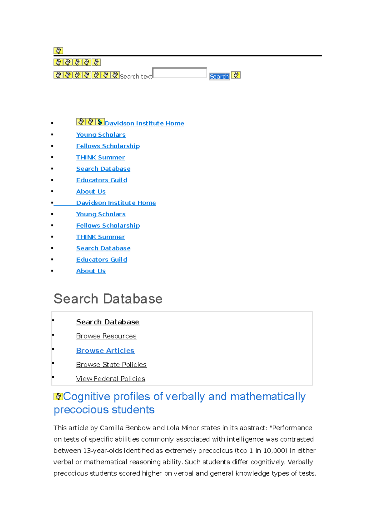 Cognitive profiles of verbally and mathematically precocious students ...