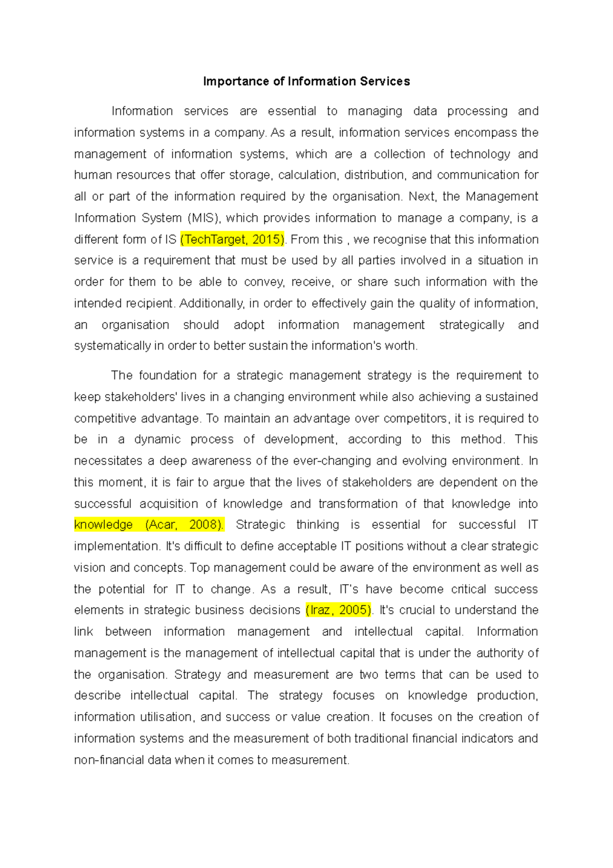 Importance of Information Services - Importance of Information Services ...