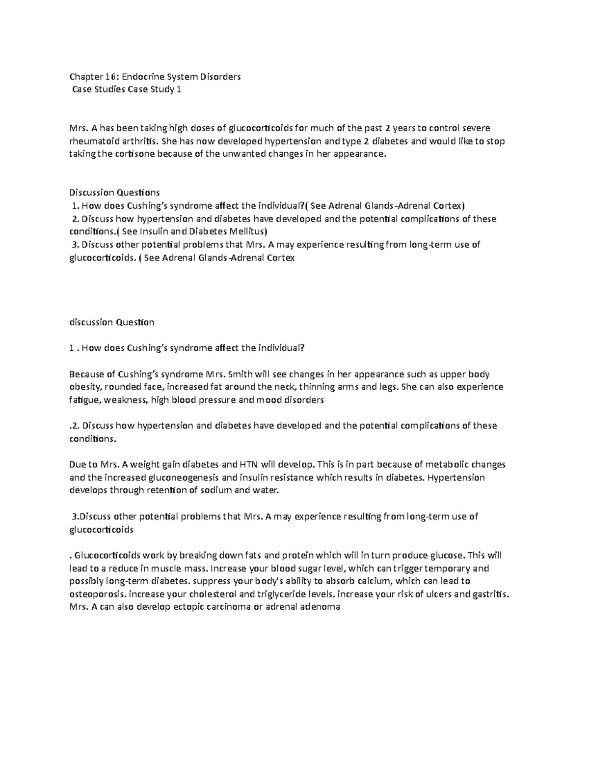 Endocrine system disorders - Chapter 16: Endocrine System Disorders ...