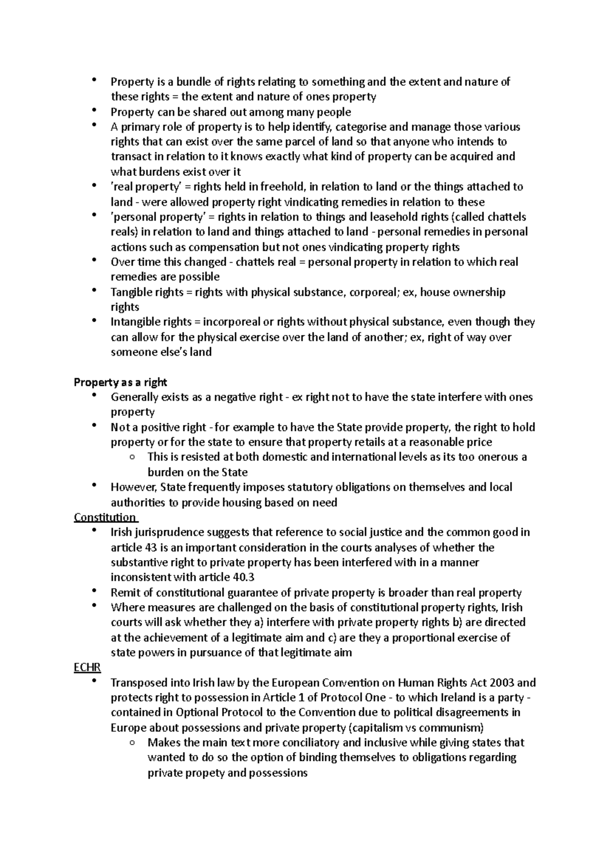 De londras - intro to property law chapter - Property is a bundle of ...