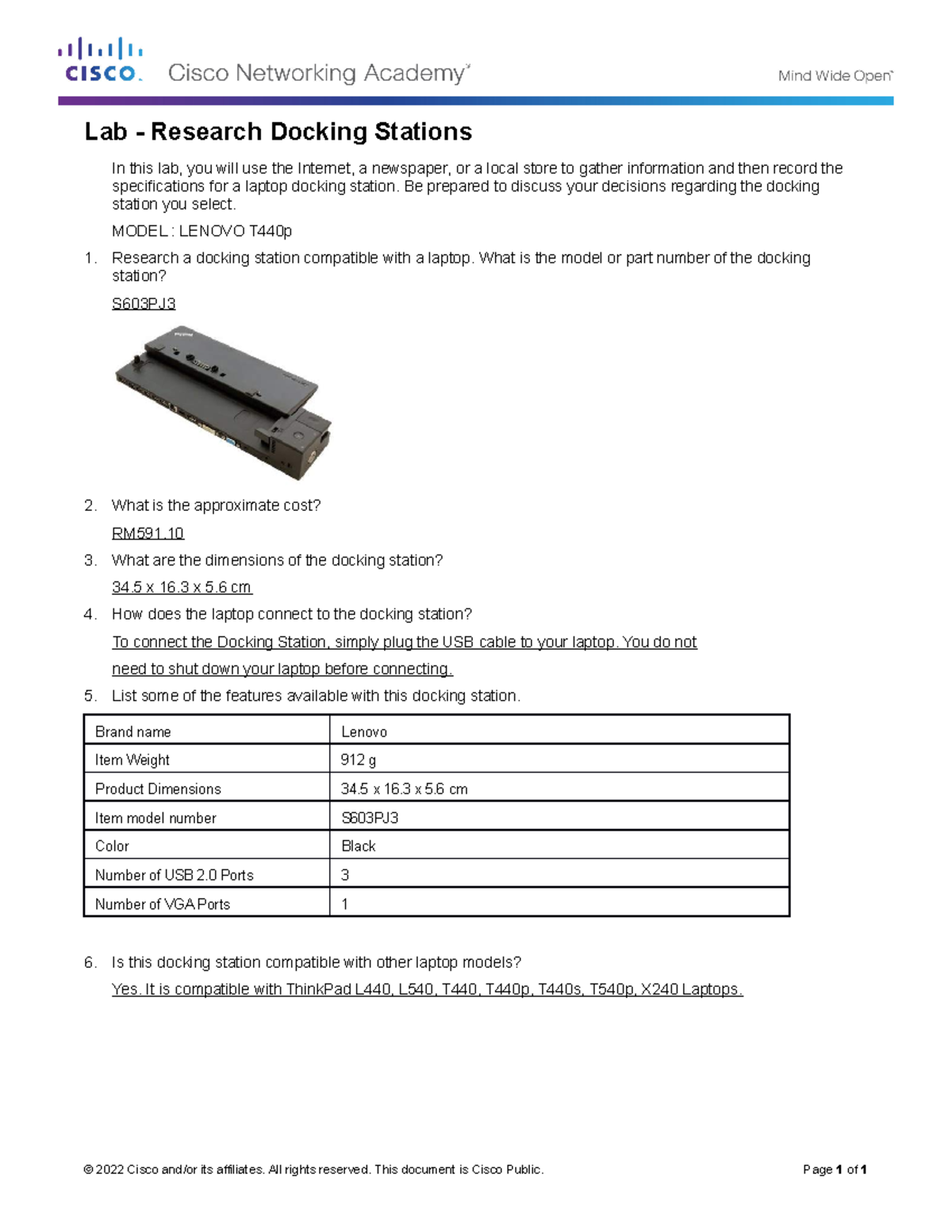 9.1.1.6 Lab - Research Docking Stations - Lab - Research Docking ...