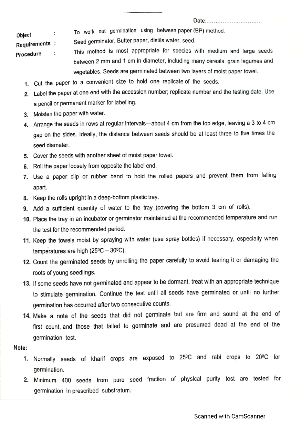 Between Paper Method - Principles of Genetics and Cytogenetics - Studocu