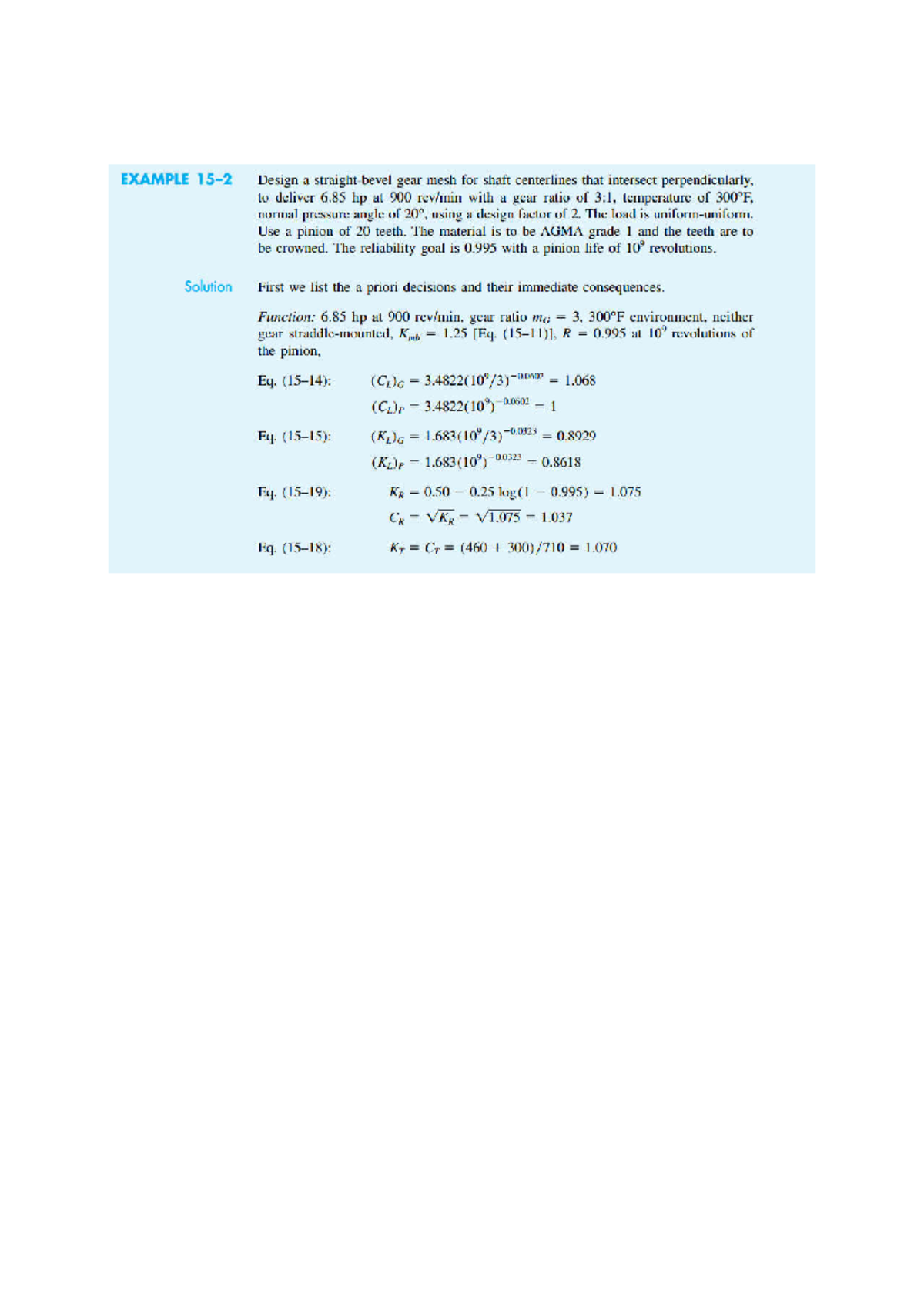 Book Practice Problems for Quiz 3 Gears and Bearings - EXAMPLE Design a ...