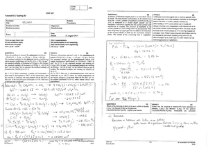 2023 Tutorial Test 2 1 Memorandum - DEPARTMENT OF CHEMISTRY CMY 127 ...