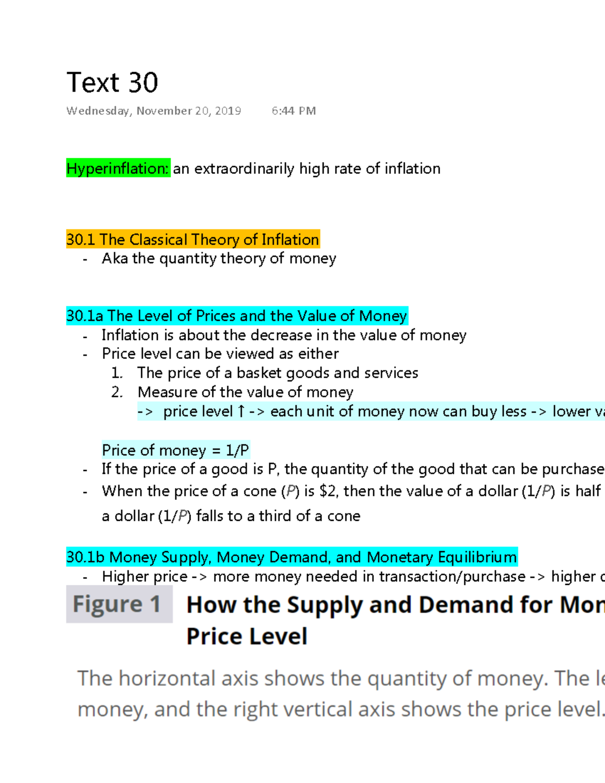 Summary of lecture and book content of chapter 30 - Warning: TT: undefined function: 32 30 The ...