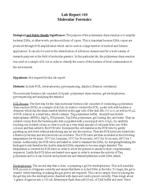 Pre-lab #5 Template - Bio 161 Professor Neal pre-lab 5 - BIO 161 - Studocu