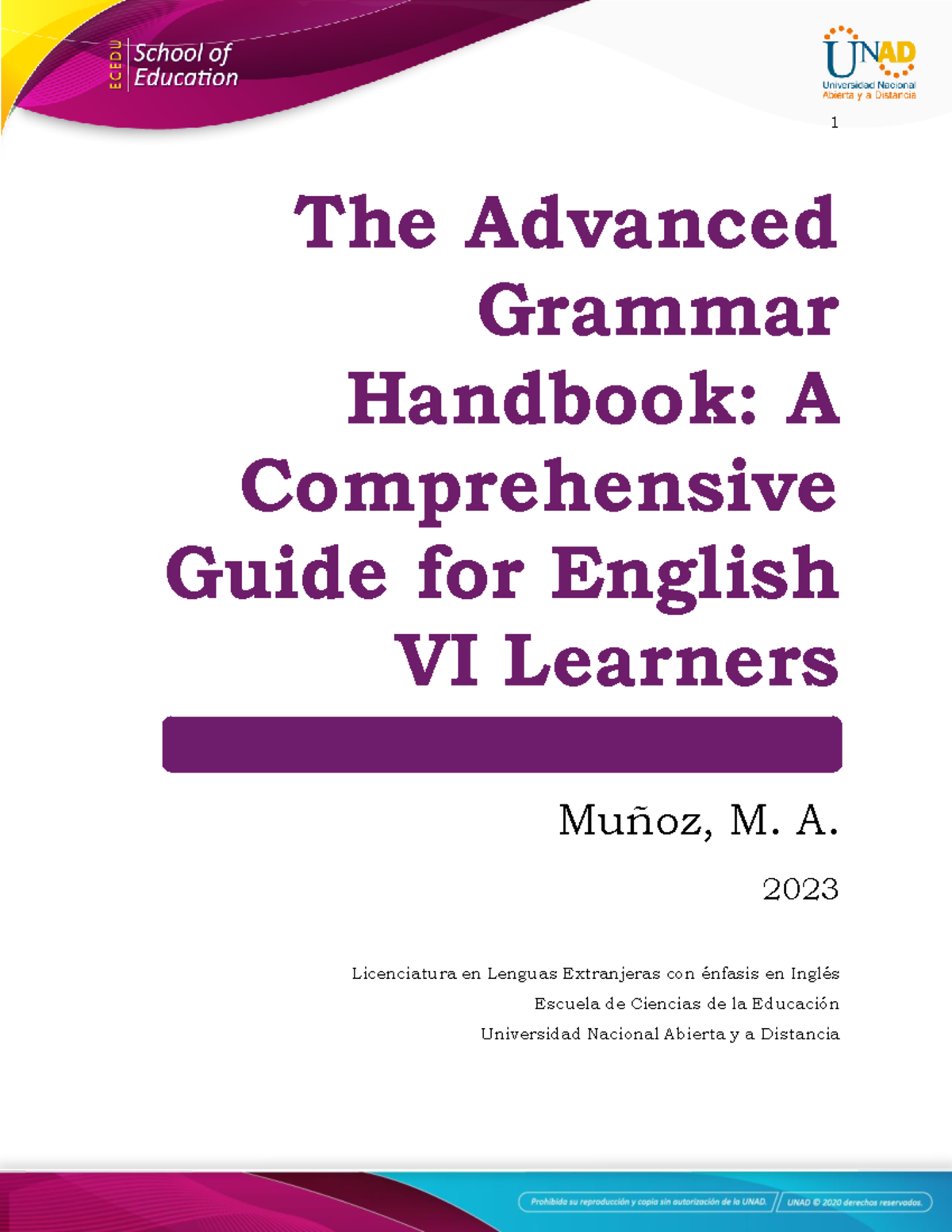 Handbook English VI - TRABAJO - The Advanced Grammar Handbook: A ...