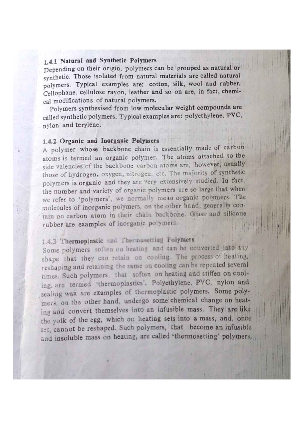 Classification of polymers - Polymer Chemistry - Studocu