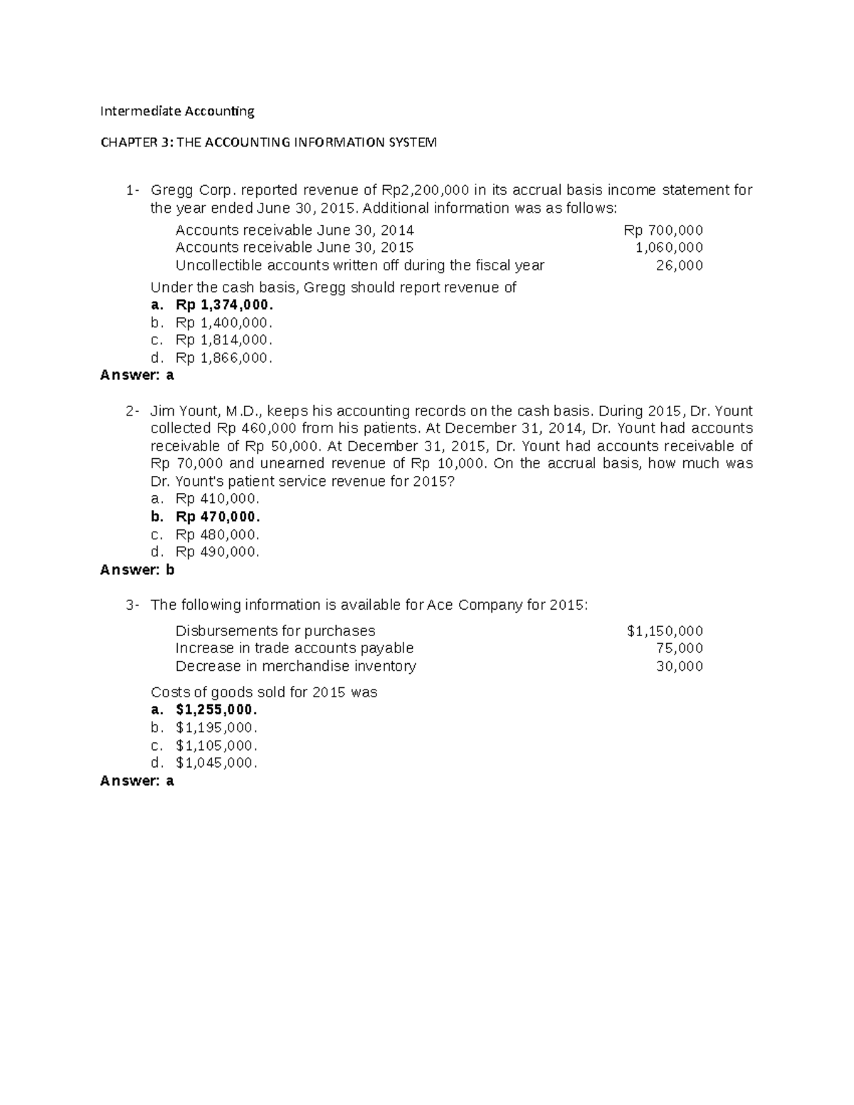 Intermediate Acc 9 - Intermediate Accounting CHAPTER 3: THE ACCOUNTING ...