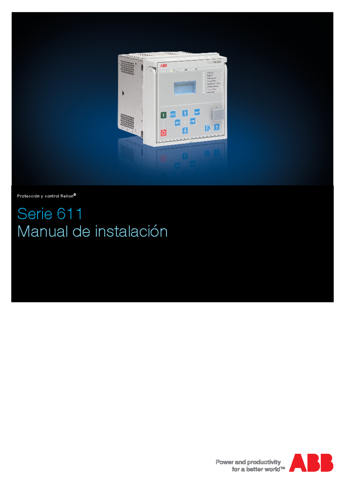 Releiinteligente - manual operacion rele abb - Protección y control ...