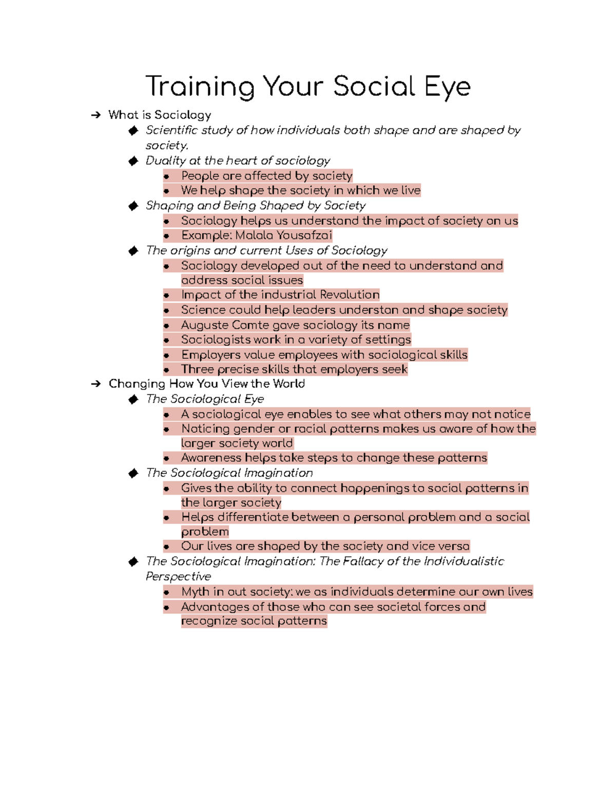 CH1 Training Your Social Eye - Training Your Social Eye What is ...