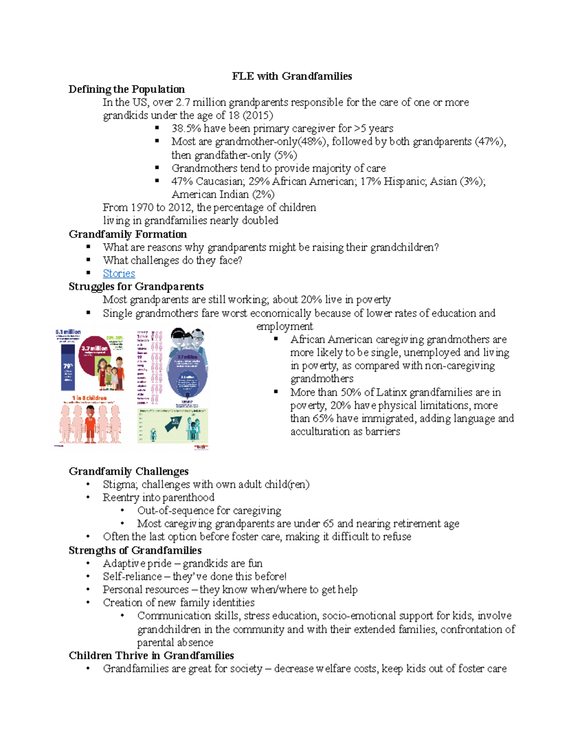 FLE with Grandfamilies - FLE with Grandfamilies Defining the Population ...