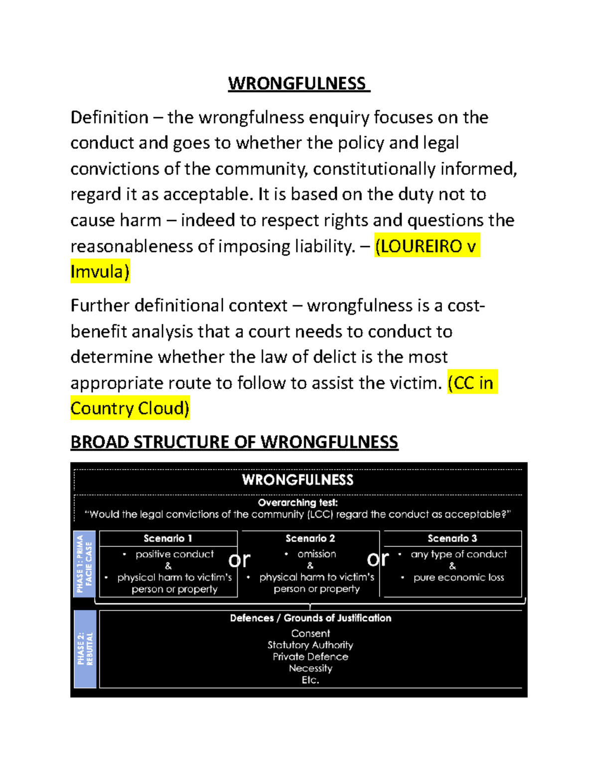 Delict Wrongfulness - WRONGFULNESS Definition – the wrongfulness ...