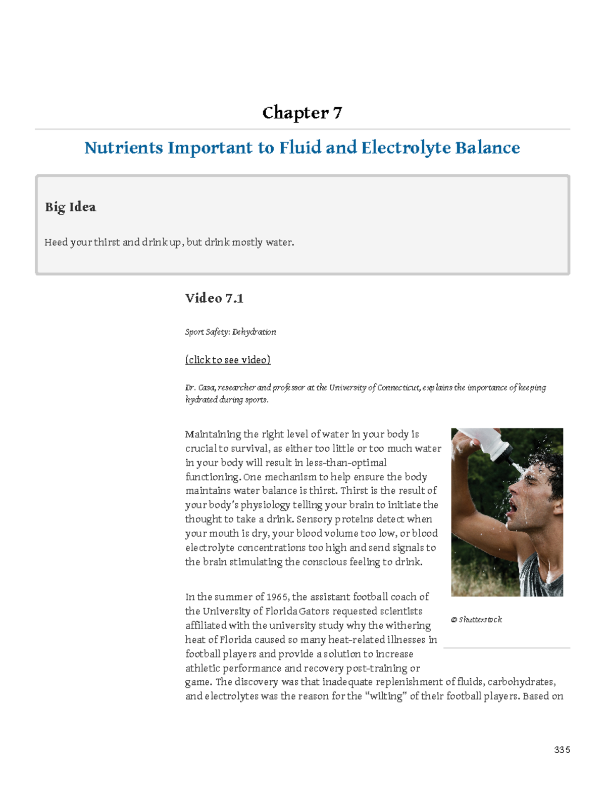 Chapter 7 - text - © Shutterstock Chapter 7 Nutrients Important to ...