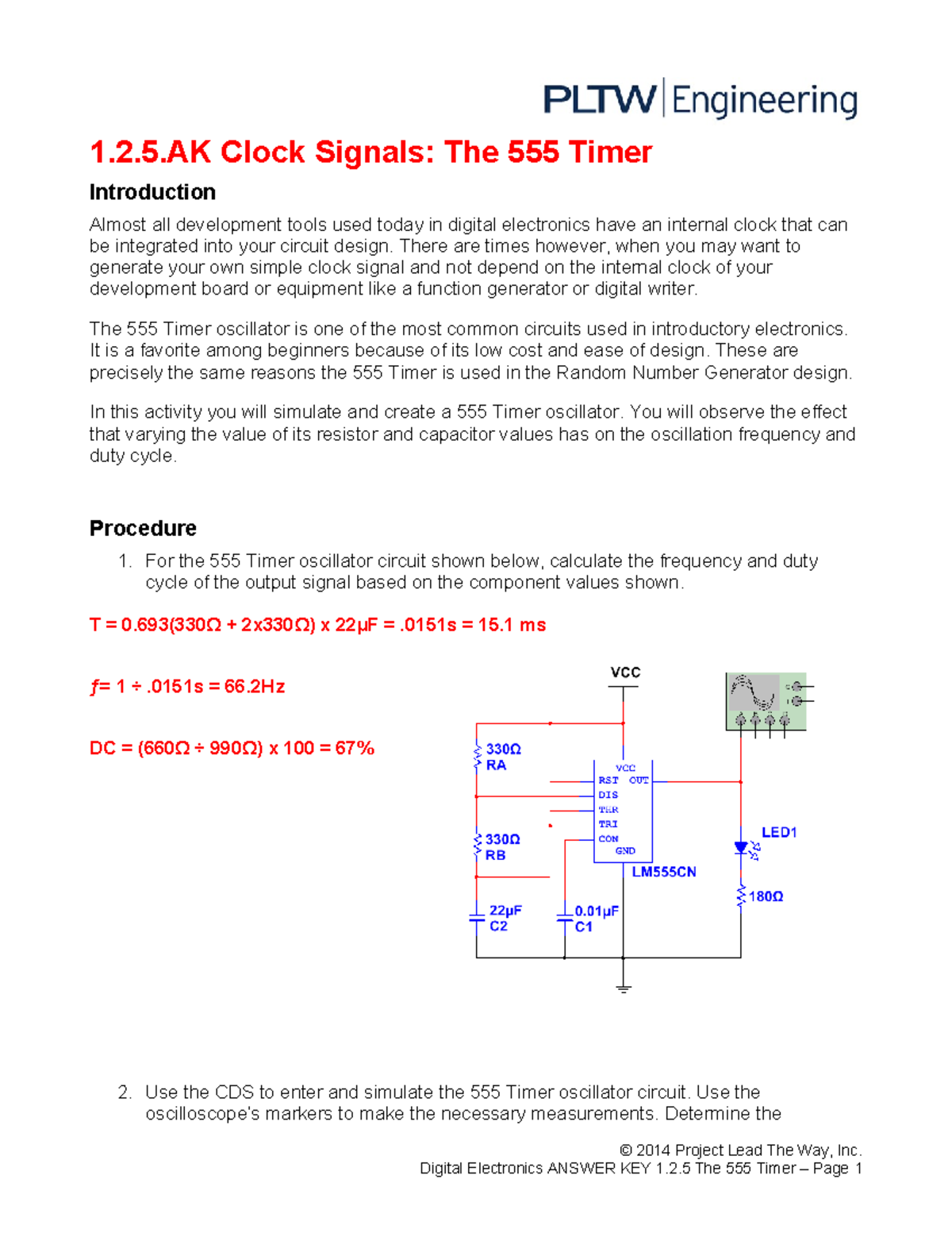 1.2.5.AK Clock Signals The555Timer - 1.2.5 Clock Signals: The 555 Timer ...