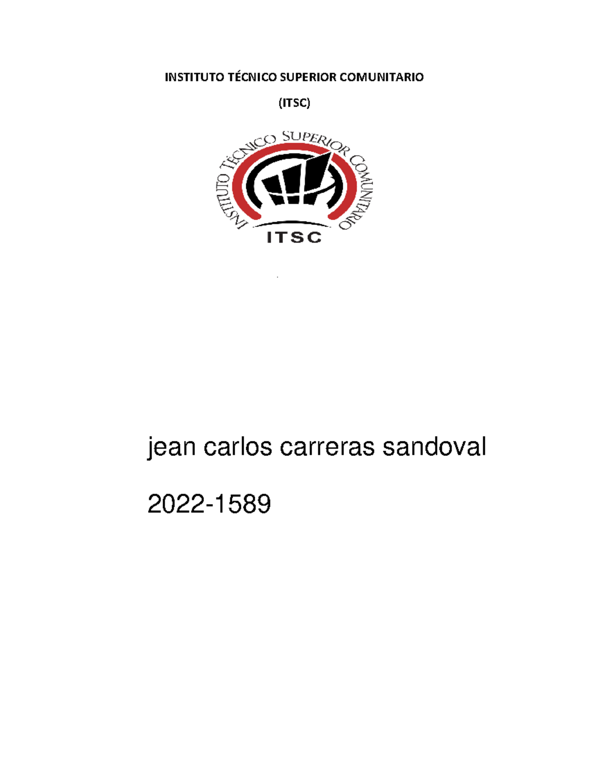 ITSC Tarea 7 de Informatica - INSTITUTO T.. SUPERIOR COMUNITARIO (ITSC ...