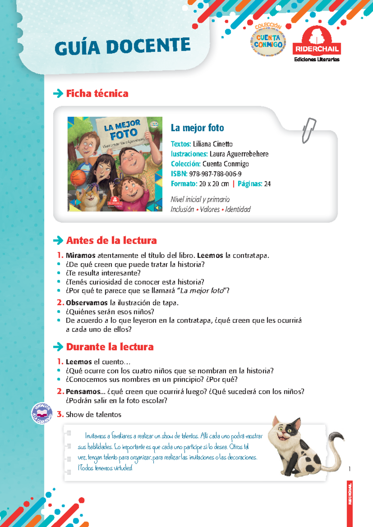 645604097 Cuenta Conmigo La mejor foto Liliana Cinetto - GUÍA DOCENTE ...