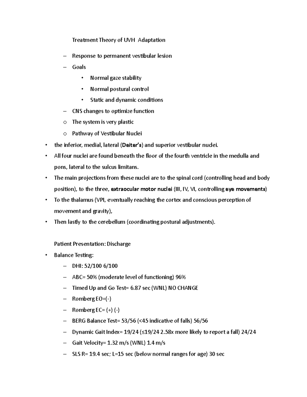 Bio101 Treatment theory of UVH Adaptation - Treatment Theory of UVH ...