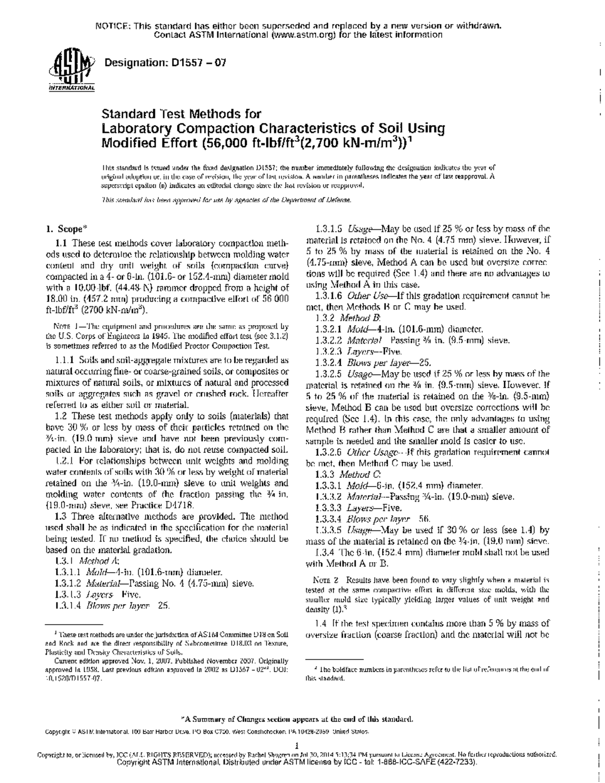 A.s.t.m d1557 - this will tell you how to do engineering things and all ...