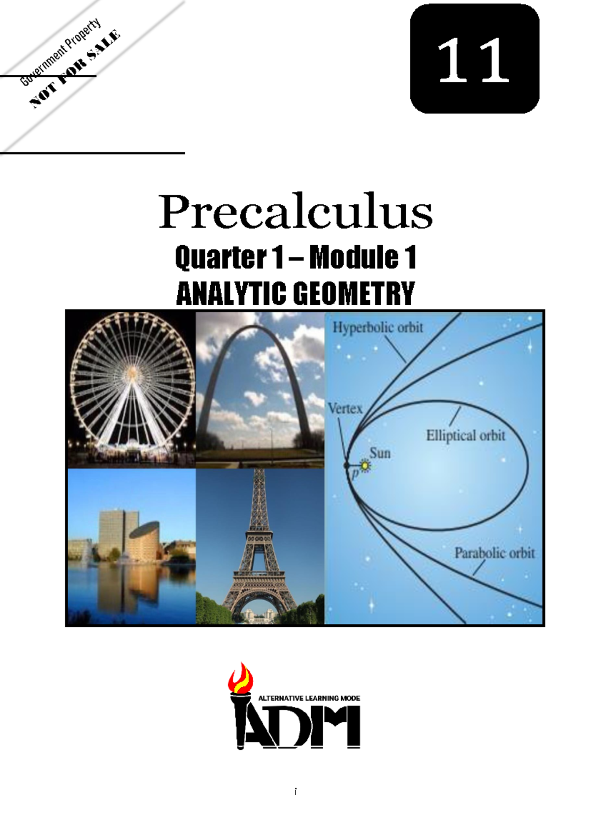 Precalculus Mod - Precalculus Quarter 1 – Module 1 ANALYTIC GEOMETRY i ...