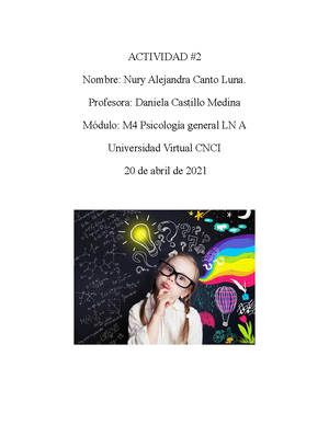 Act 1 problematica - actividaD 1 - UNIVERSIDAD VIRTUAL CNCI Nombre del alumno: Graciela ...