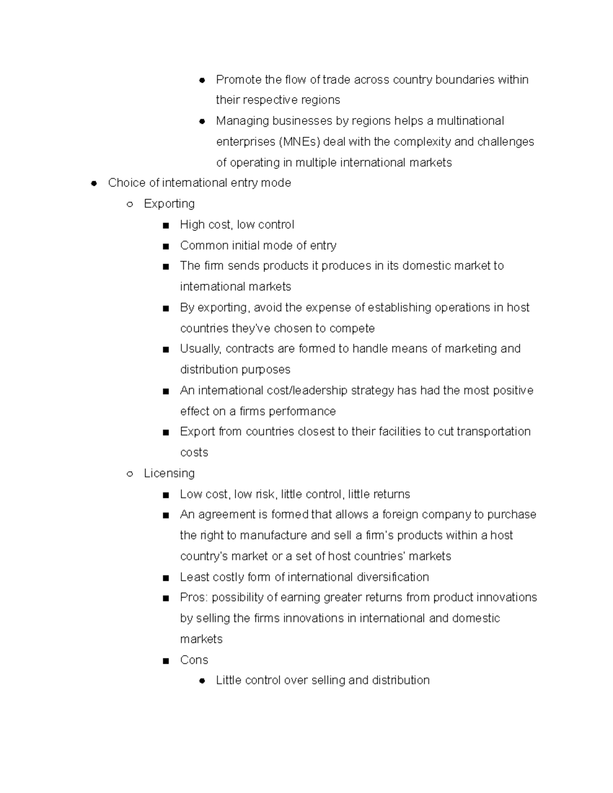 Ch 8 International Strategy 3 - Promote the flow of trade across ...