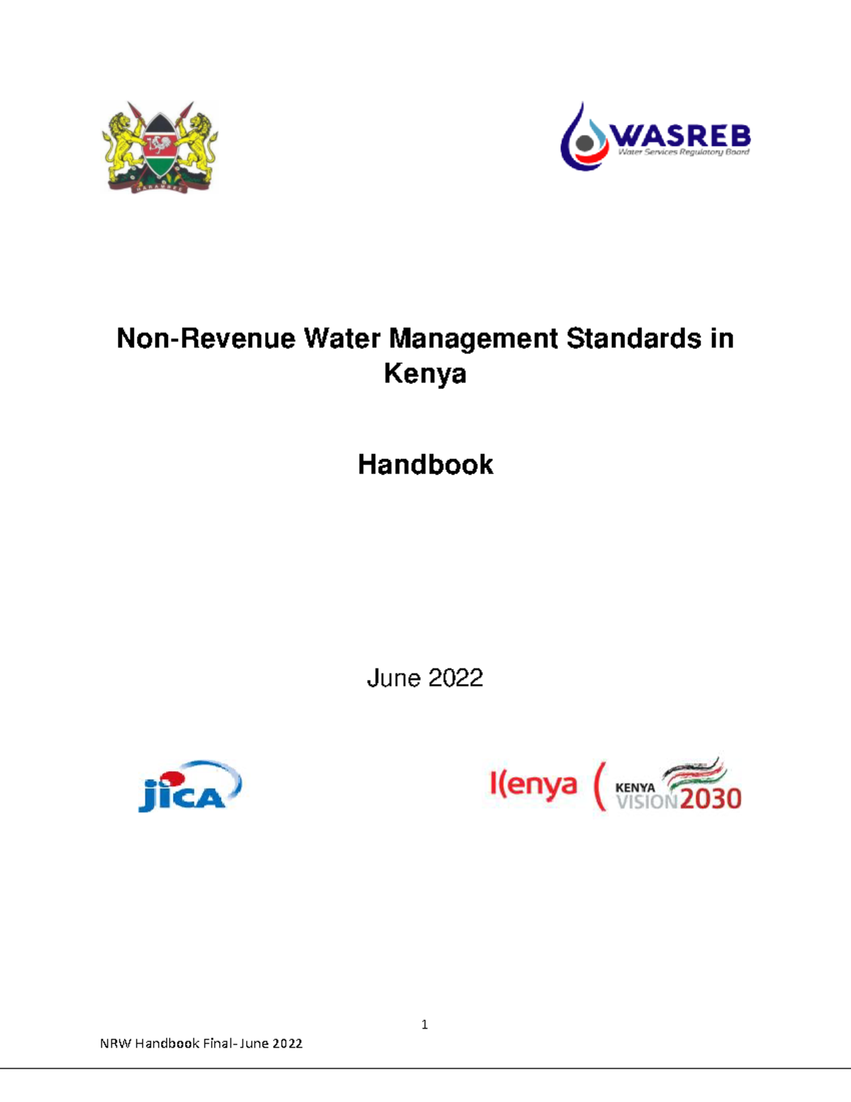 NRW-Handbook - N/A - 1 Non-Revenue Water Management Standards in Kenya ...