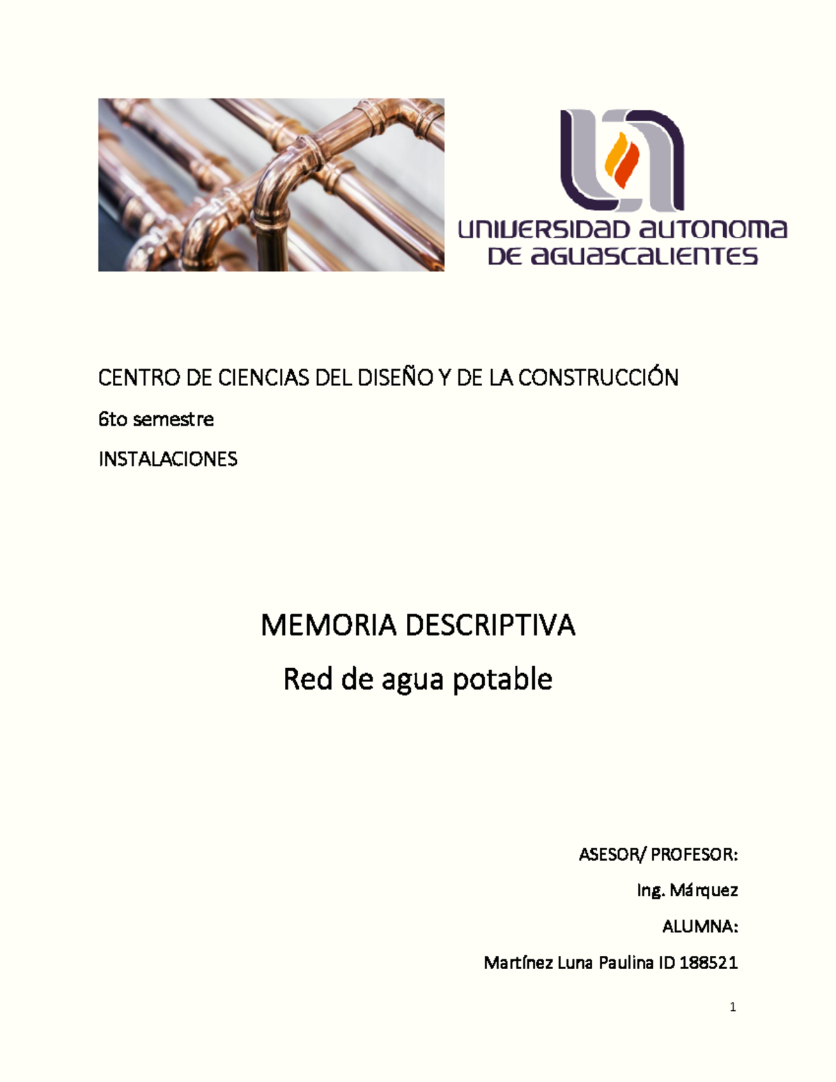 Proyecto Final. Instalación Hidráulica - Warning: TT: undefined function: 32 Warning: TT ...