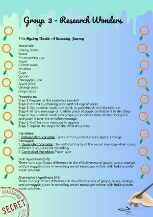 Humss Group-4 RRL- Matrix - Research in Daily Life 1 Second Semester ...