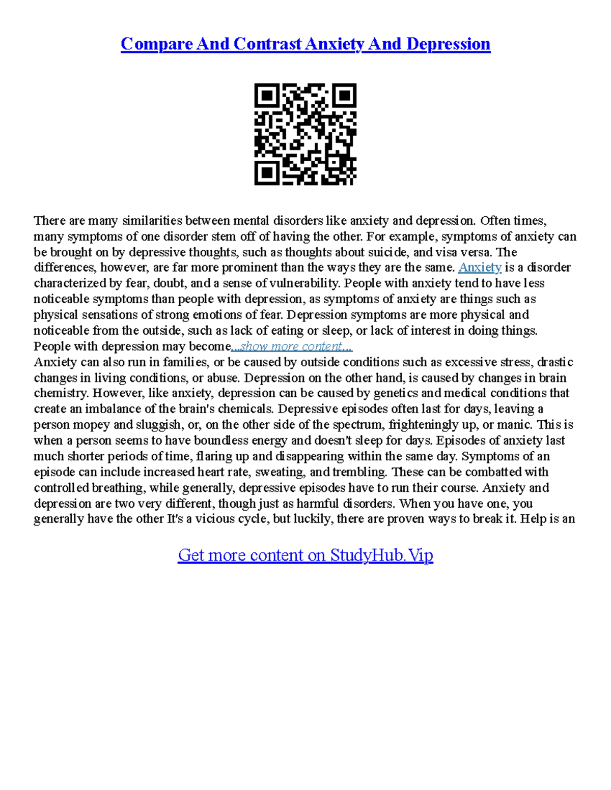 Compare And Contrast Essay Introduction Example - Compare And Contrast ...