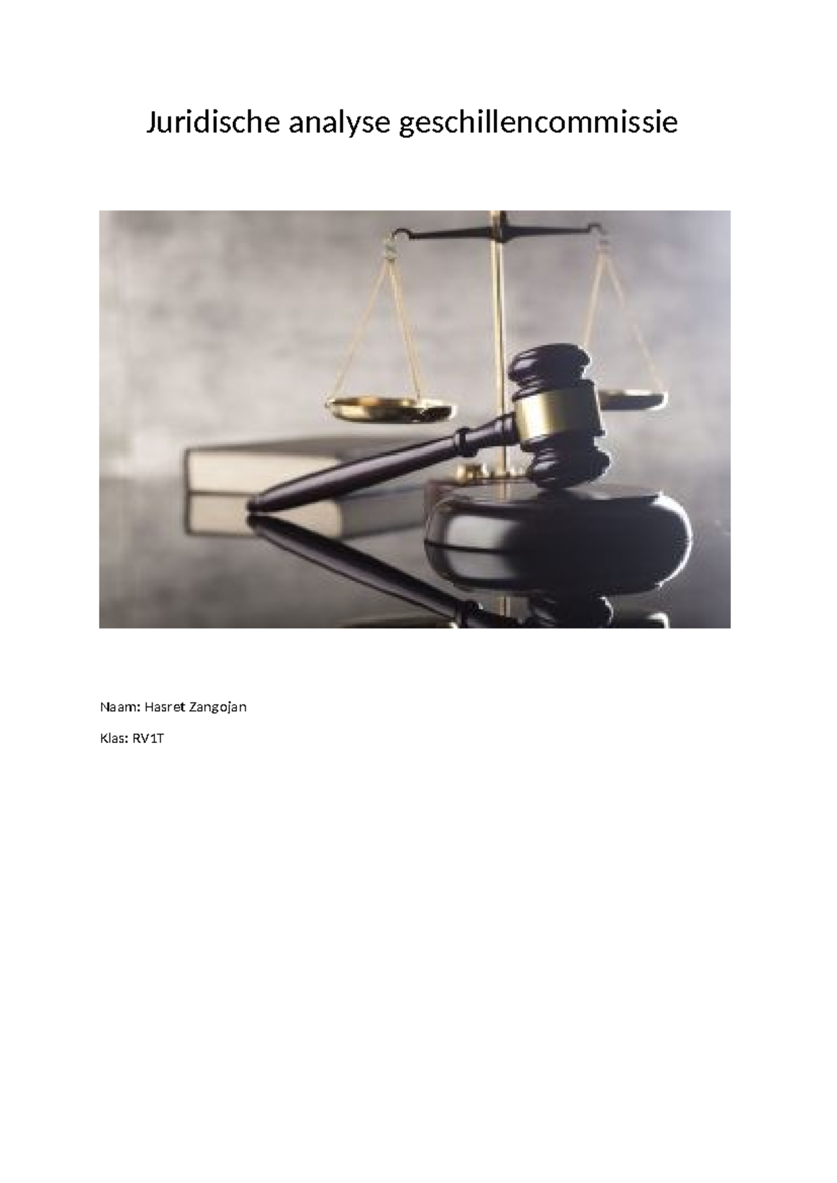 Individuele juridische analyse - Juridische analyse geschillencommissie ...