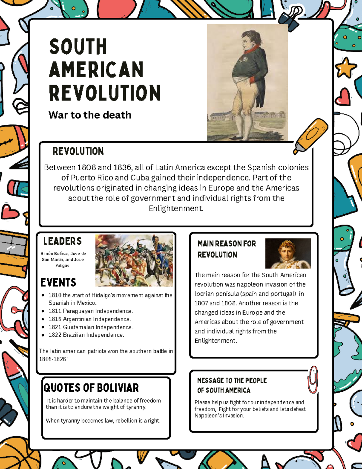 South American revolution - 1810 the start of Hidalgo's movement ...